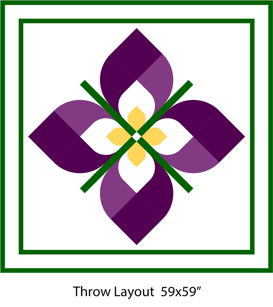 Windswept Modern Flower Quilt Pattern – On Williams Street