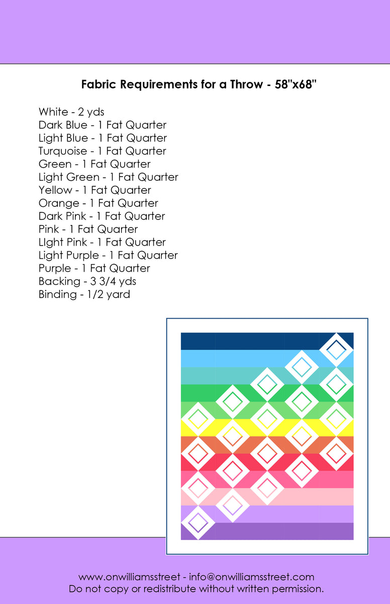 Sprinkles Modern Quilt Pattern - PDF Download – On Williams Street