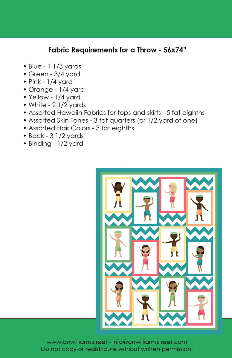Aloha Modern Quilt Pattern – On Williams Street