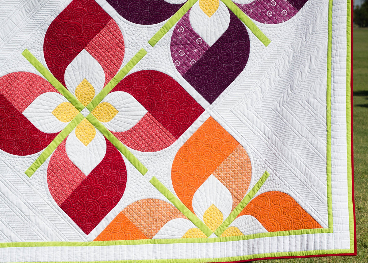 Windswept Modern Flower Quilt Pattern – On Williams Street