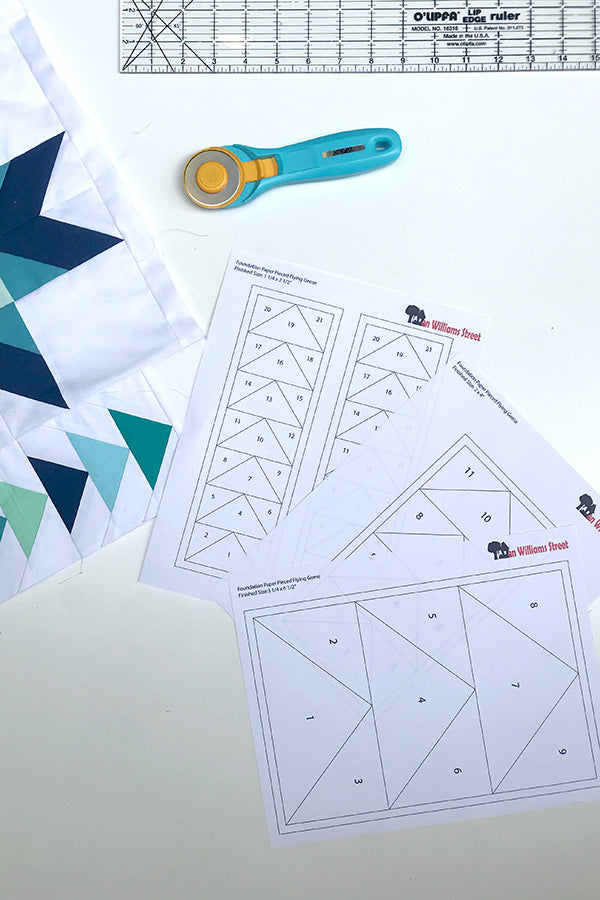 Foundation Paper Pieced Flying Geese Templates – On Williams Street