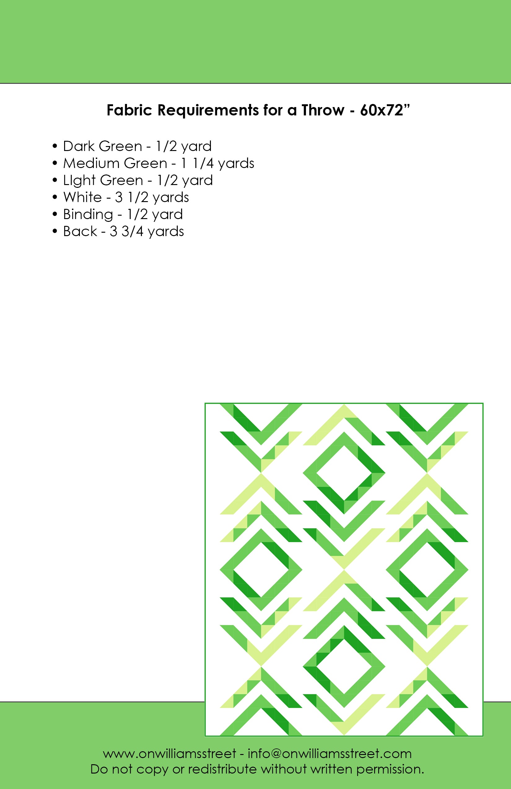 Swish Modern Quilt Pattern - PDF Download – On Williams Street